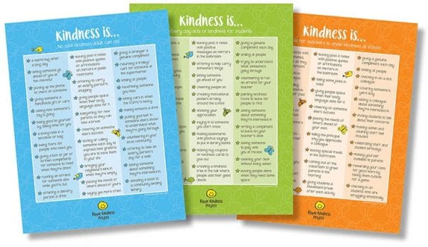 5 Free Kindness Posters For Students, Teachers, Kids And Parents
