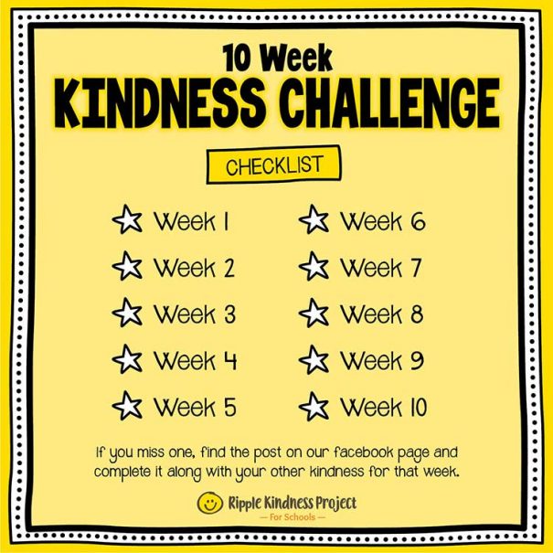 10 Week Kindness Challenge For Kids – Week 1