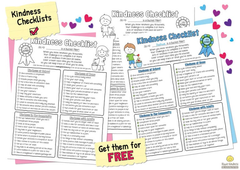 Kids Ideas to Spread Kindness - Ripple Kindness Project