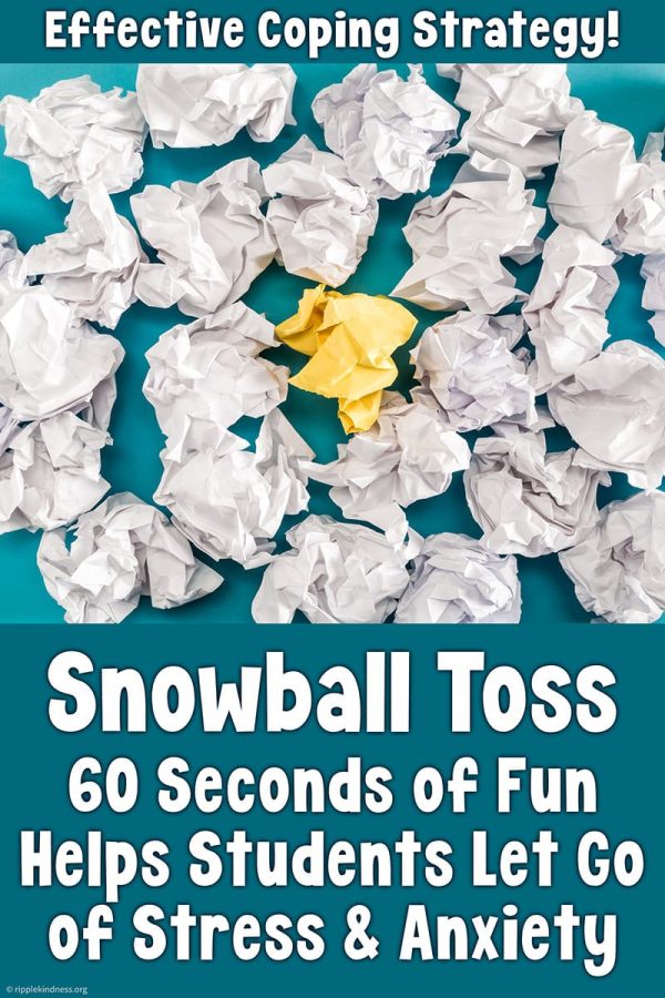Snowball Toss Activity To Relieve Stress For Students In The Classroom