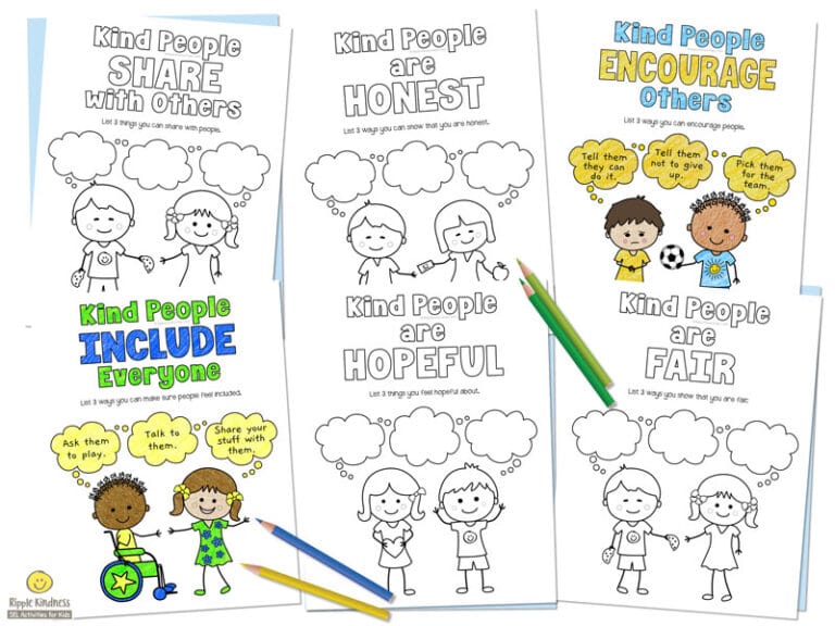 How To Use Free Kindness Coloring Pages To Empower Students