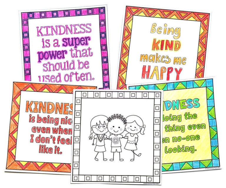Bulletin Board Idea: Kindness Quilt With Positive Quotes For Students